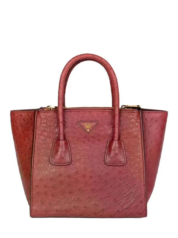 Prada Twin Pocket Tote Bag - Red