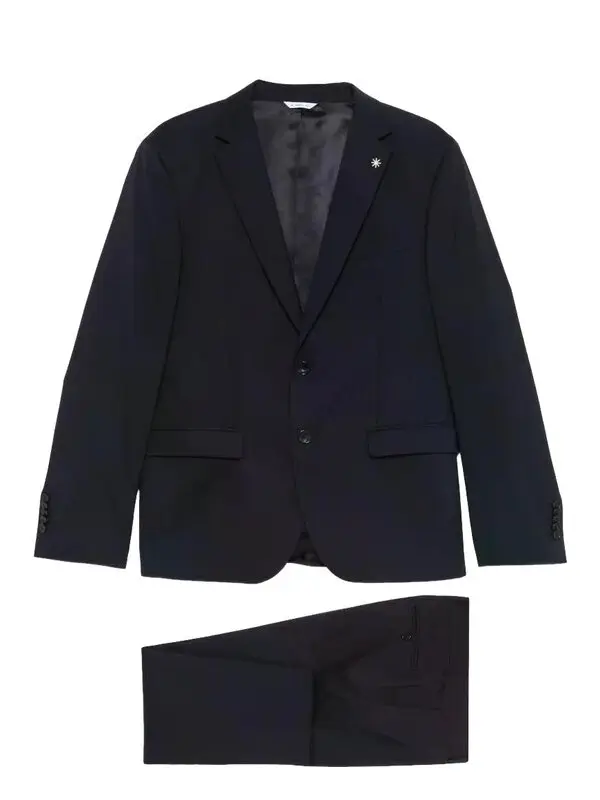 MANUEL RITZ Single-breasted Suit - Blue