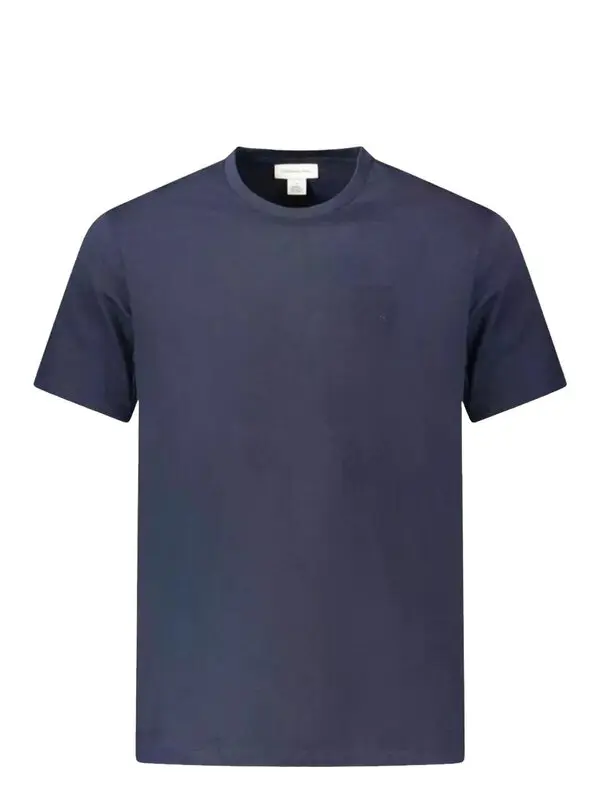 Calvin Klein Logo-embroidered Cotton T-shirt - Blue