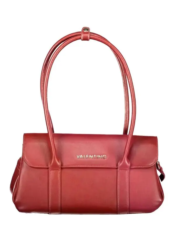 MARIO VALENTINO Logo-lettering Foldover Tote - Red