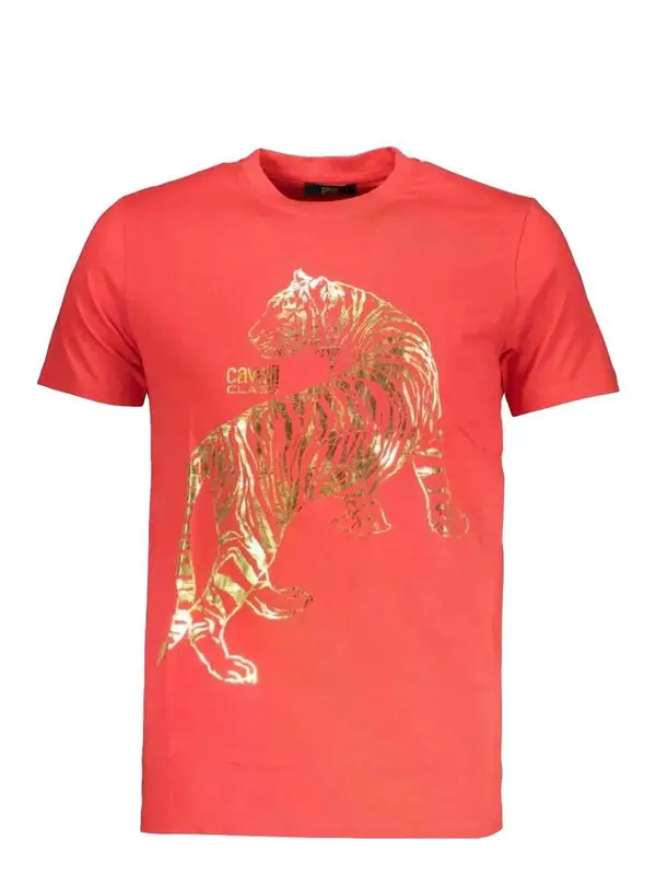 Roberto Cavalli Tiger-print T-shirt - Red