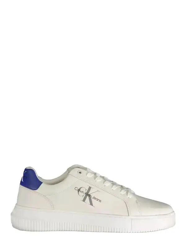 Calvin Klein Logo-print Platform Sneakers - Neutrals