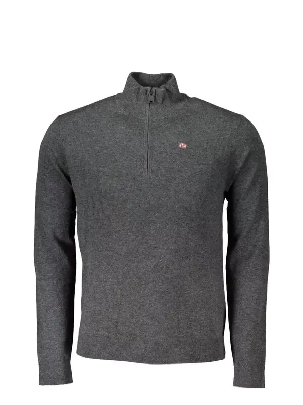 NAPAPIJRI Half-zip Cotton Sweatshirt - Grey