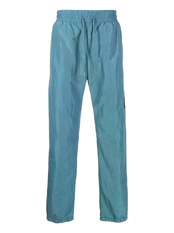 JUST DON Embroidered-logo Track Pants - Blue