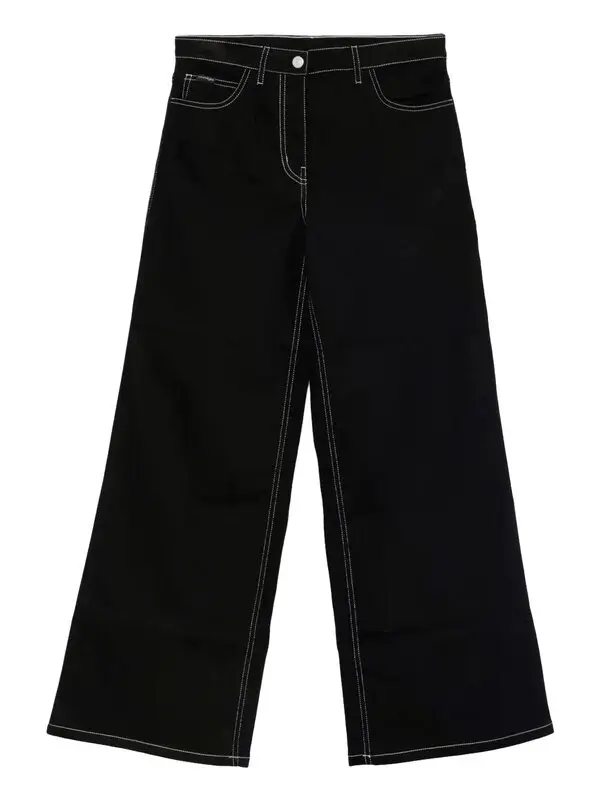 COURREGES Wide-leg Denim Jeans - Black