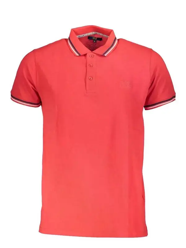 Roberto Cavalli Contrast-trim Cotton Polo Shirt - Red