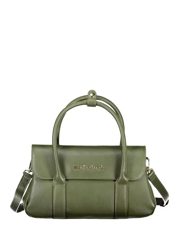 MARIO VALENTINO Logo-lettering Foldover Tote Bag - Green