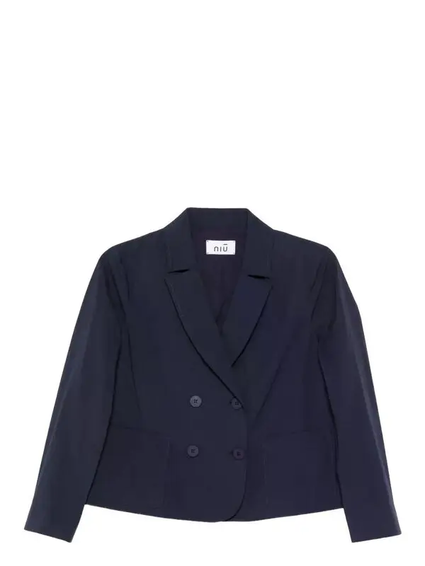 NIU Double-breasted Jacket - Blue