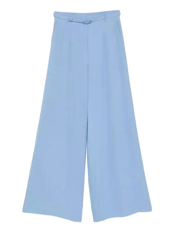 Imperial Belted Pleated Trousers - Blue