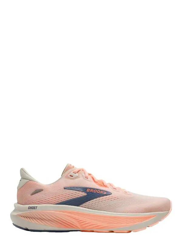 Brooks Ghost 18 - Star White/cyber Peach/grey