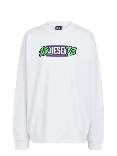 DIESEL® Long Sleeve Crewneck Sweatshirt - White