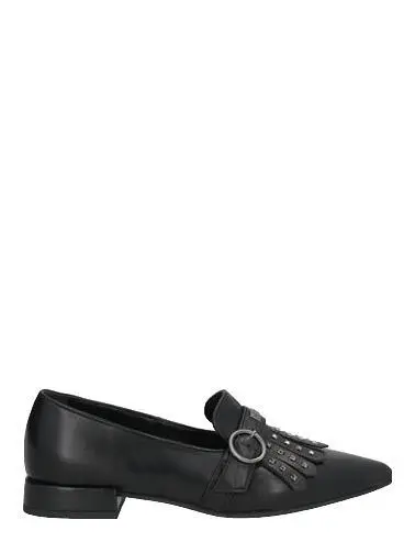 CAFÈNOIR Leather Loafers - Black