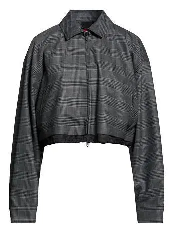 DIESEL® Tweed Glen Plaid Jacket - Grey