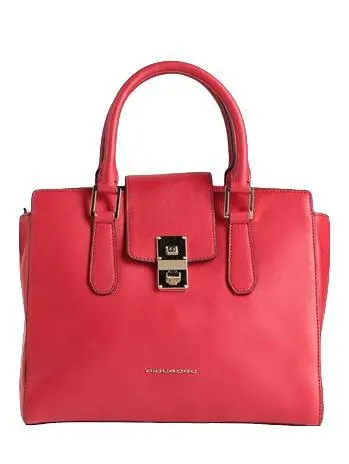 PIQUADRO Leather Tote Handbag - Red