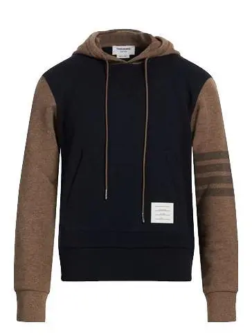 Thom Browne Virgin Wool Hooded Sweater - Navy