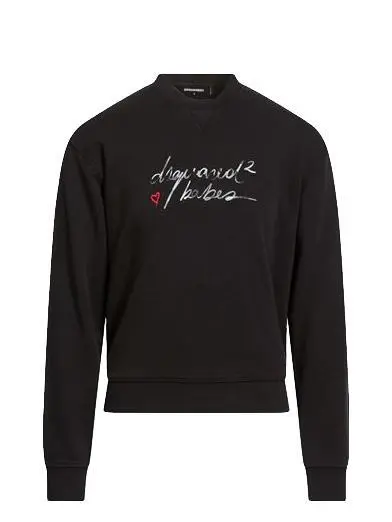 Dsquared2 Cotton French Terry Sweatshirt - Black