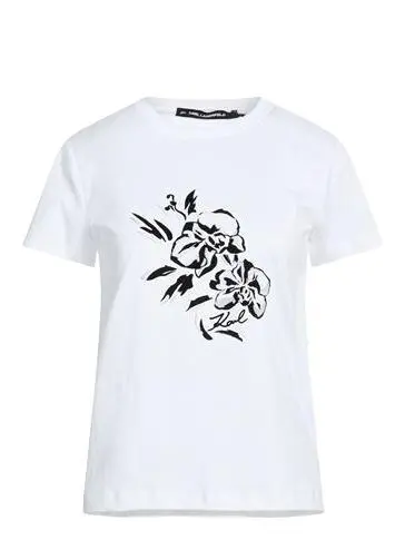 Karl Lagerfeld T-shirt In Organic Cotton - White
