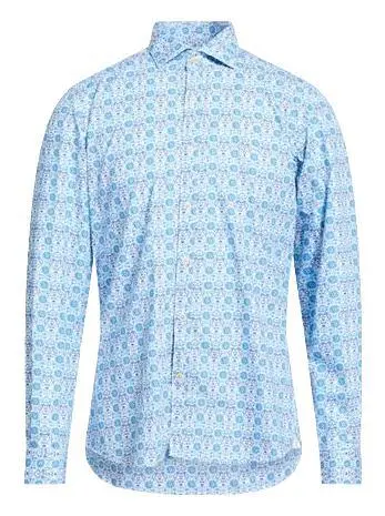 EDIZIONI LIMONAIA Shirt Size Cotton, Elastane - Blue