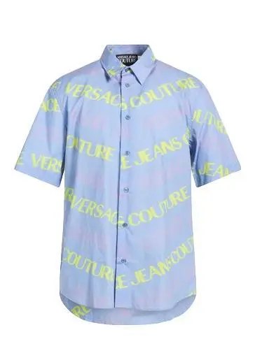 Versace Shirt Light Size Cotton - Blue
