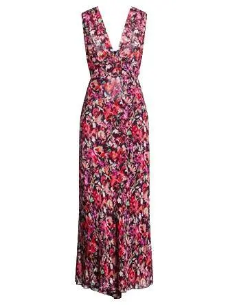 Patrizia Pepe Floral-print Maxi Dress - Pink