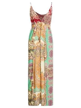 MISS BIKINI LUXE Multicolor Maxi Dress - Red