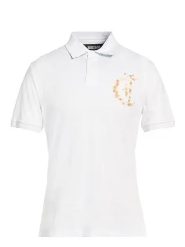 Just Cavalli Polo Shirt Size Cotton - White