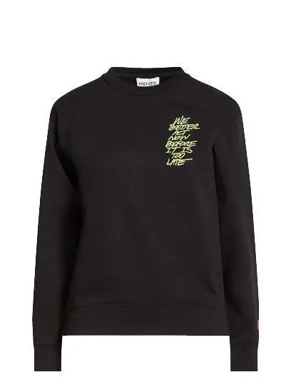 Kenzo Cotton Fleece Sweatshirt - Black