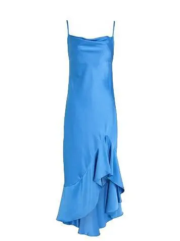 Maje Midi Dress Polyester - Azure