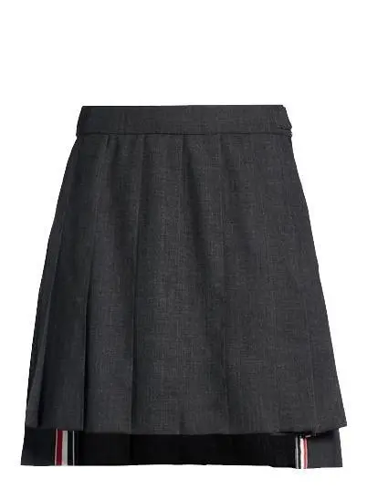 Thom Browne Mini Pleated Wool Skirt - Grey