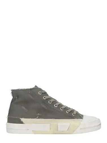 DIESEL® Military Cotton High-top Sneakers - Green