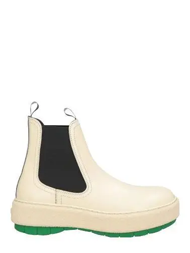 Sunnei Glossed-leather Chelsea Boots - White