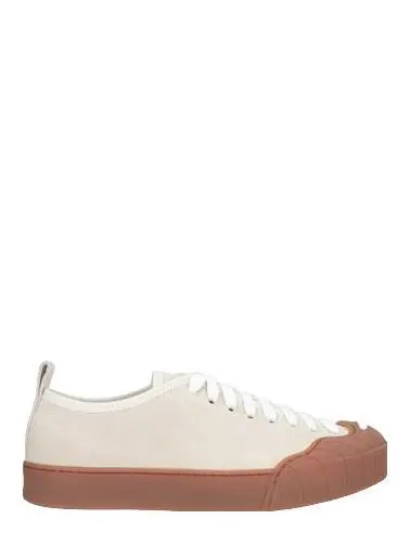 Sunnei Light Leather Low-top Sneakers - Light Grey