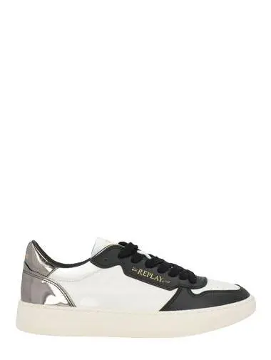 REPLAY Low-top Leather Sneakers - White