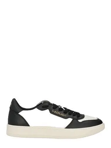 REPLAY Ivory Leather Low-top Sneakers - White