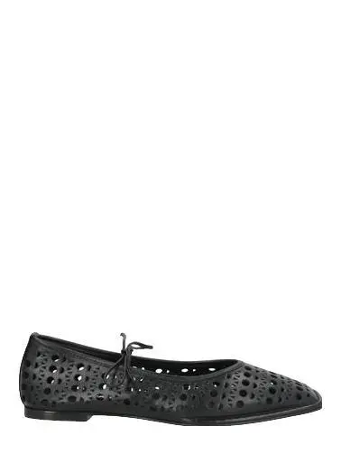 ALOHAS Leather Ballet Flats - Black