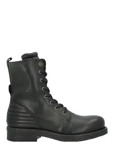 REPLAY Leather Ankle Boots - Black
