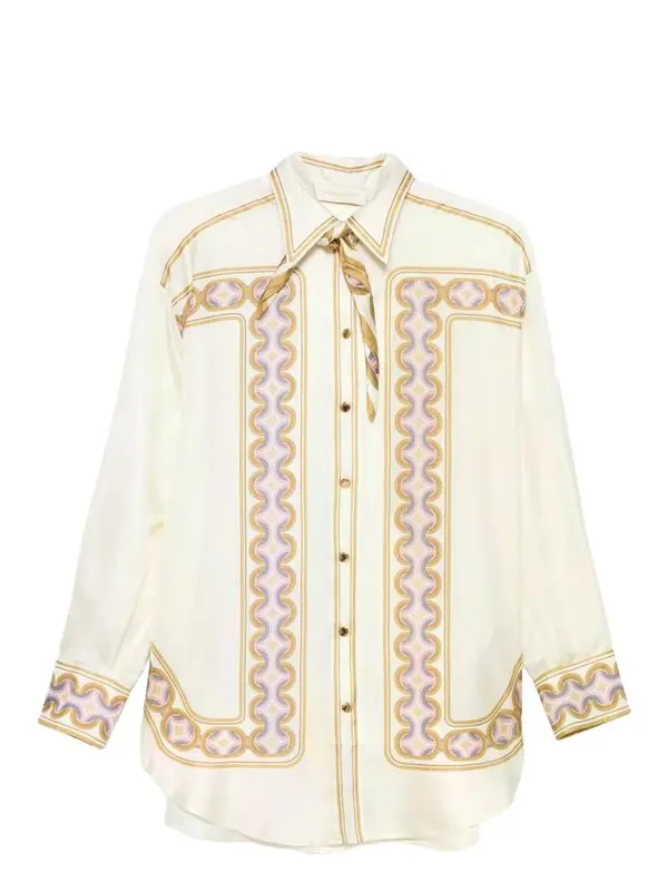 Zimmermann Luna Retro Shirt - Neutrals