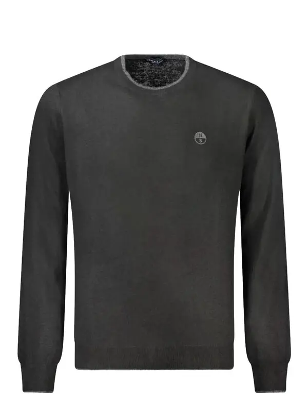 NORTH SAILS Logo-patch Crew-neck Sweater - Grey