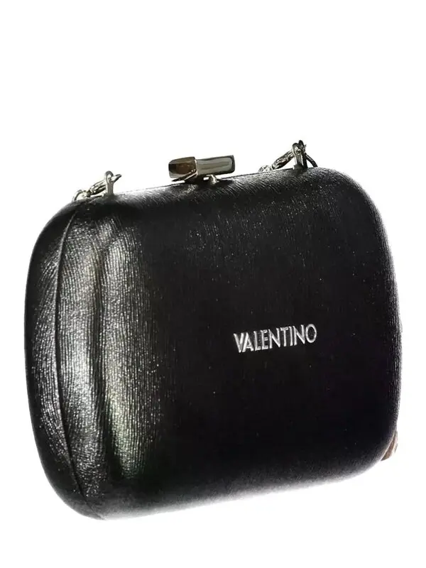 MARIO VALENTINO Logo Clutch - Black
