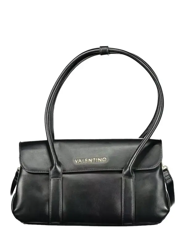 MARIO VALENTINO Logo-lettering Shoulder Bag - Black