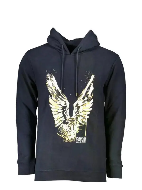 Roberto Cavalli Eagle Graphic Hoodie - Blue