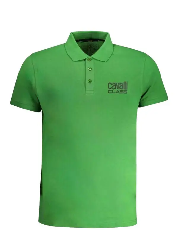 Roberto Cavalli Embroidered-logo Polo Shirt - Green