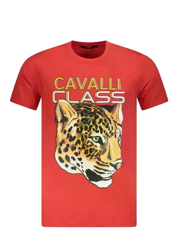 Roberto Cavalli Logo-print T-shirt - Red