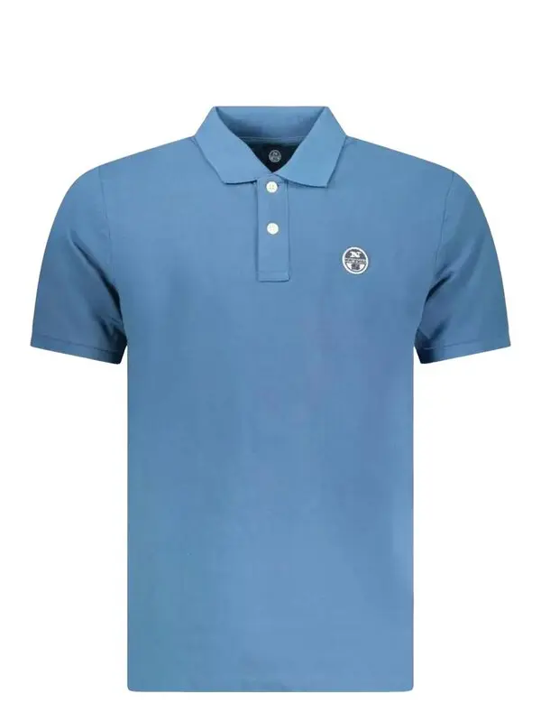 NORTH SAILS Logo-patch Cotton Polo Shirt - Blue