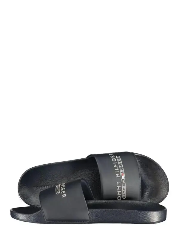 Tommy Hilfiger Logo-print Slides - Blue
