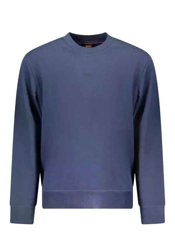 BOSS Logo-embossed Sweater - Blue