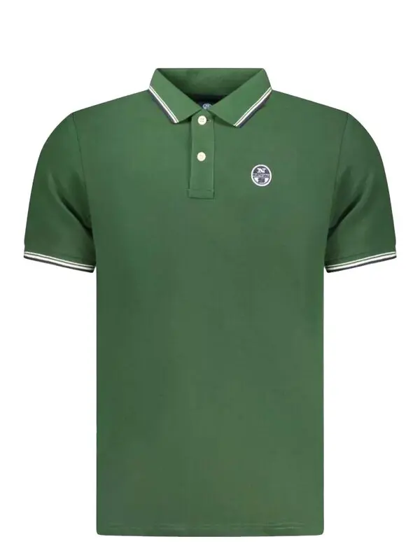 NORTH SAILS Tipped Piqué Polo Shirt - Green