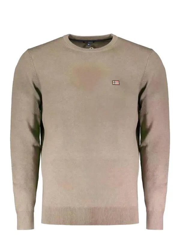 NORWAY 1963 Logo-patch Crew-neck Sweater - Neutrals
