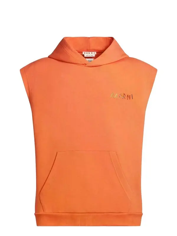 Marni Logo Sleeveless Sweatshirt - Orange