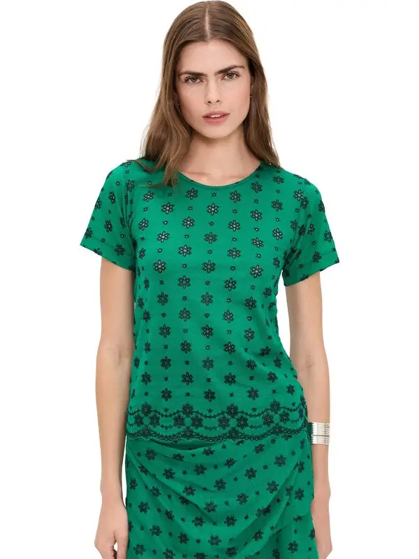 IRO PARIS Imara Top - Emerald/black